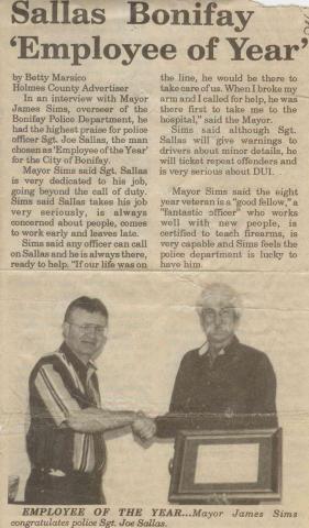 Police Department History | Bonifay FL